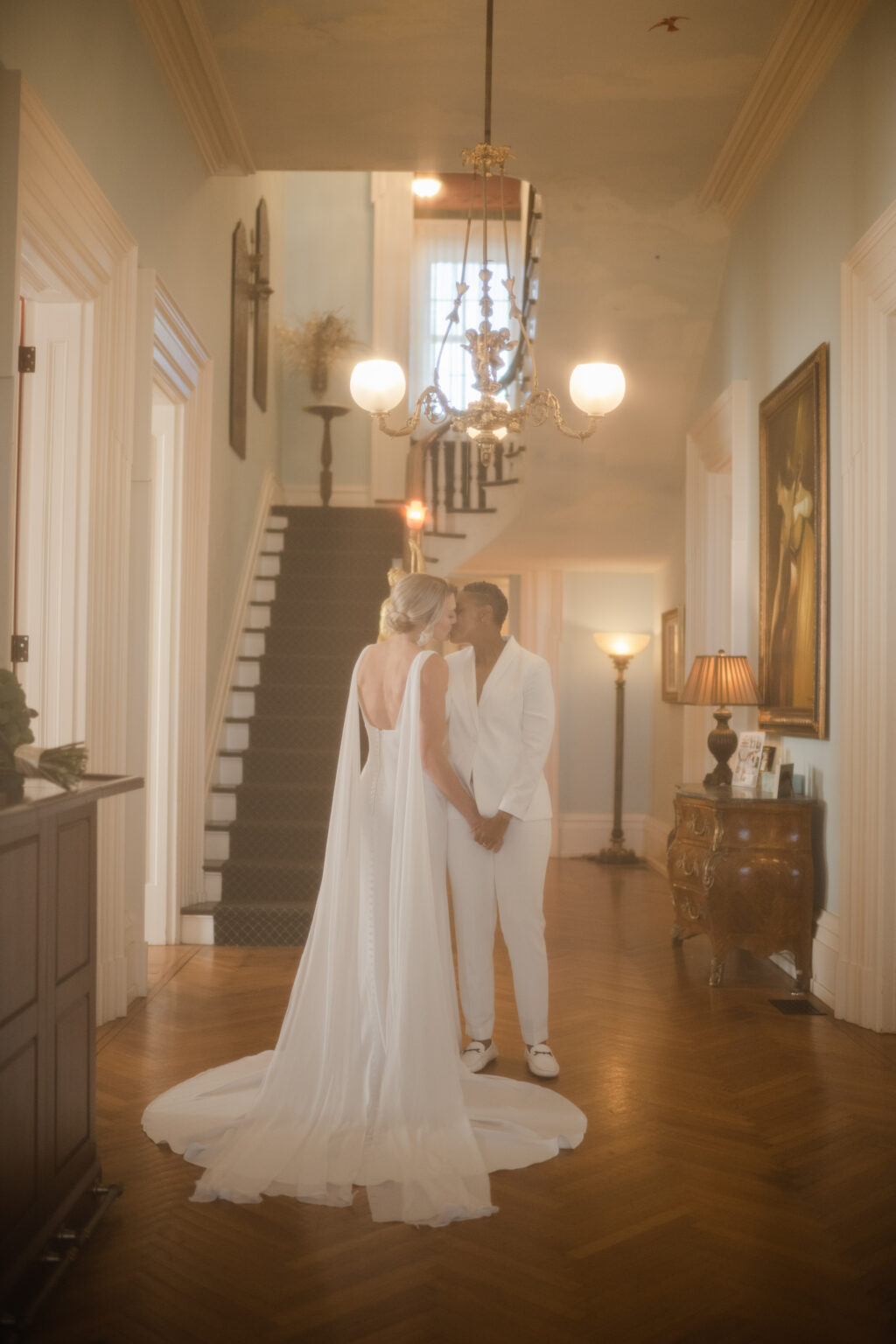 Peachy Spring Wedding at Pepin Mansion in New Albany, IN